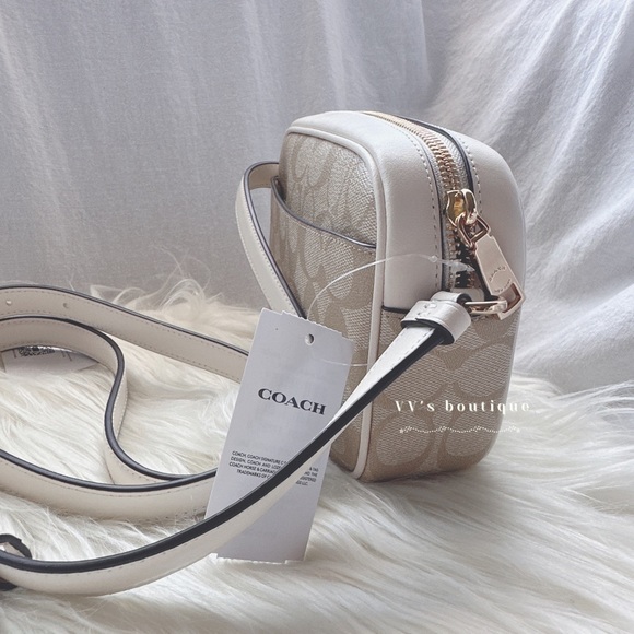 Coach | Bags | Nwt Coach Mini Jamie Camera Bag In Signature Canvas Lt Khaki Chalk C9926 | Poshmark